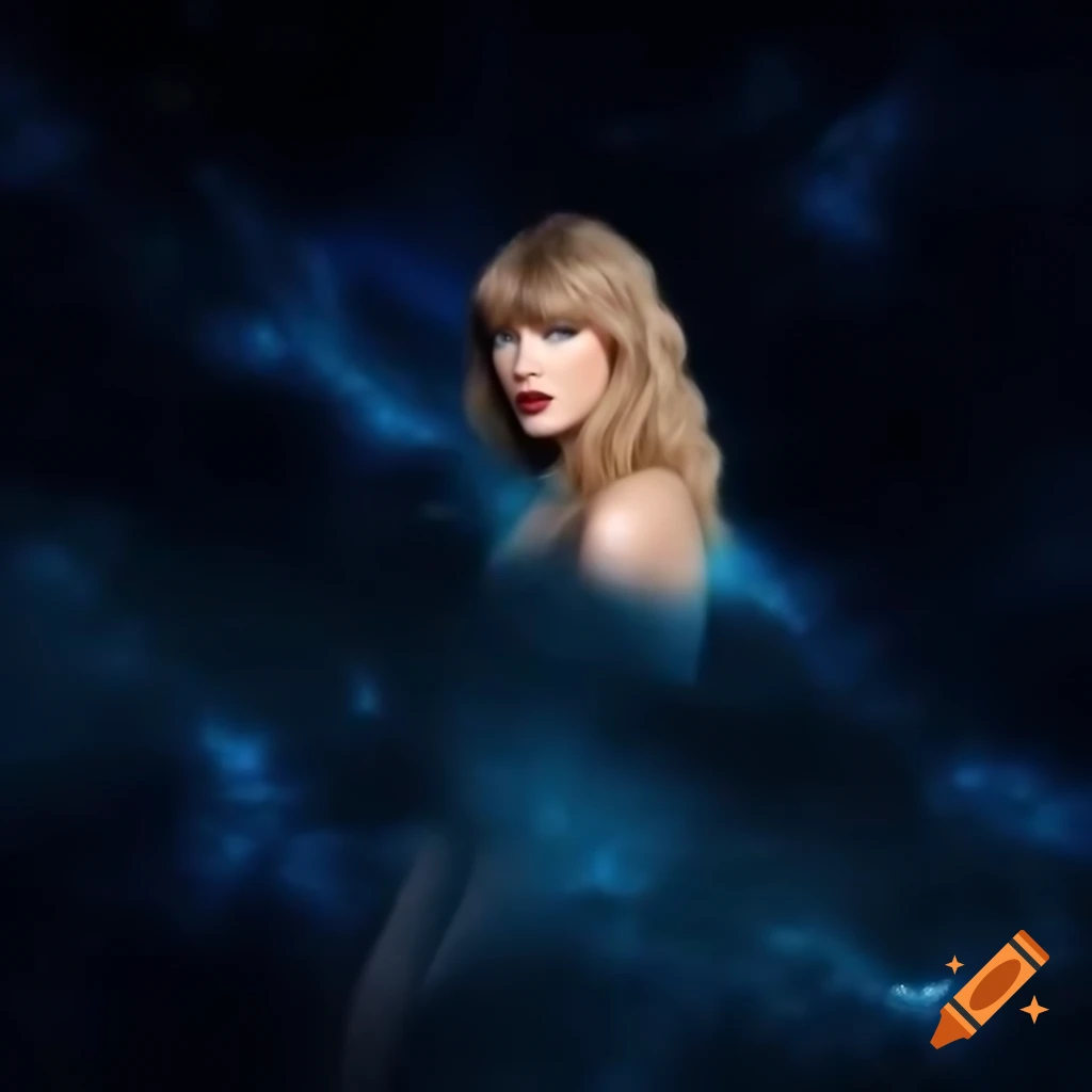 Taylor Swift in dark galactic-themed photoshoot by Terry Richardson on Craiyon