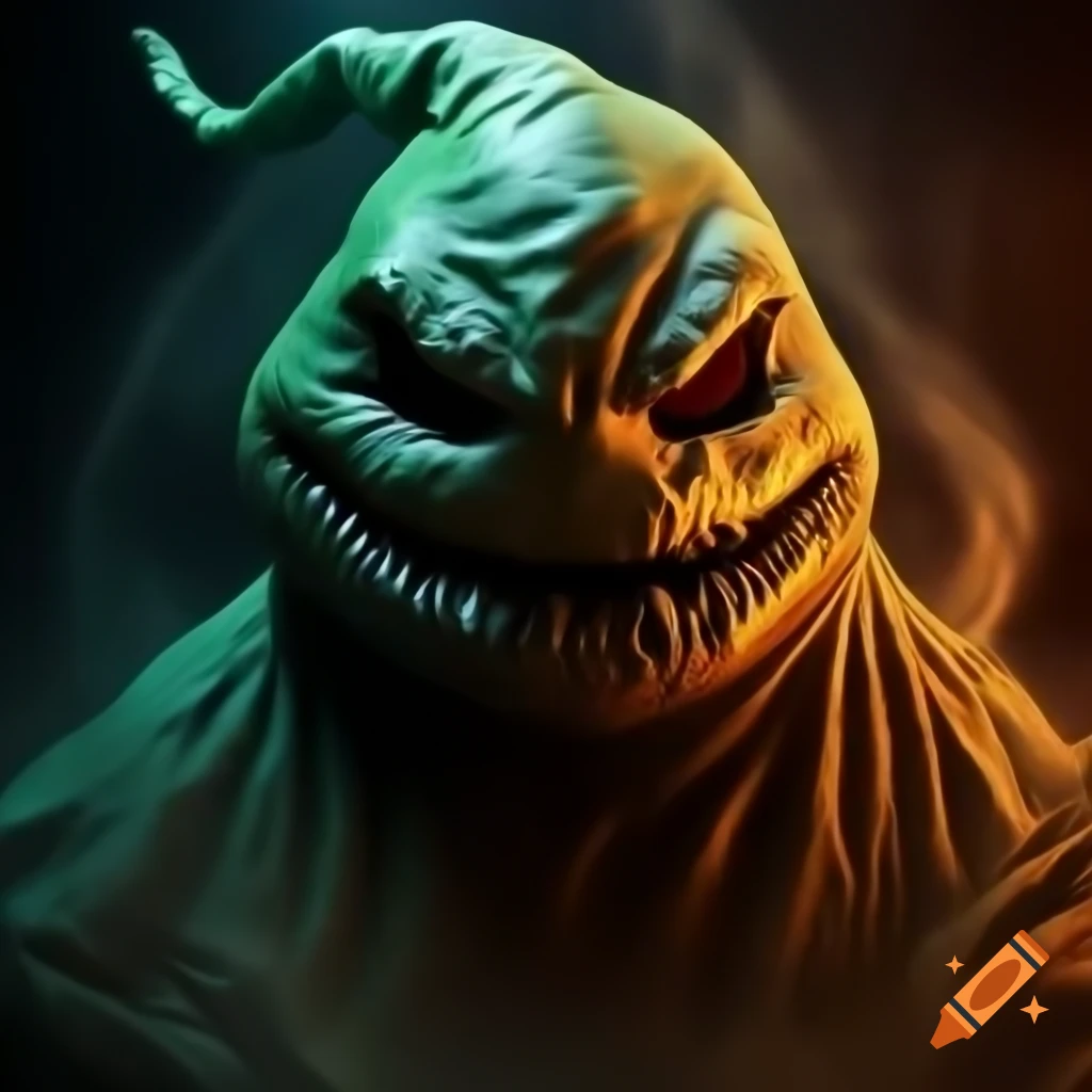 Realistic oogie boogie with spectral shadows in hyperreal 4k detail on ...
