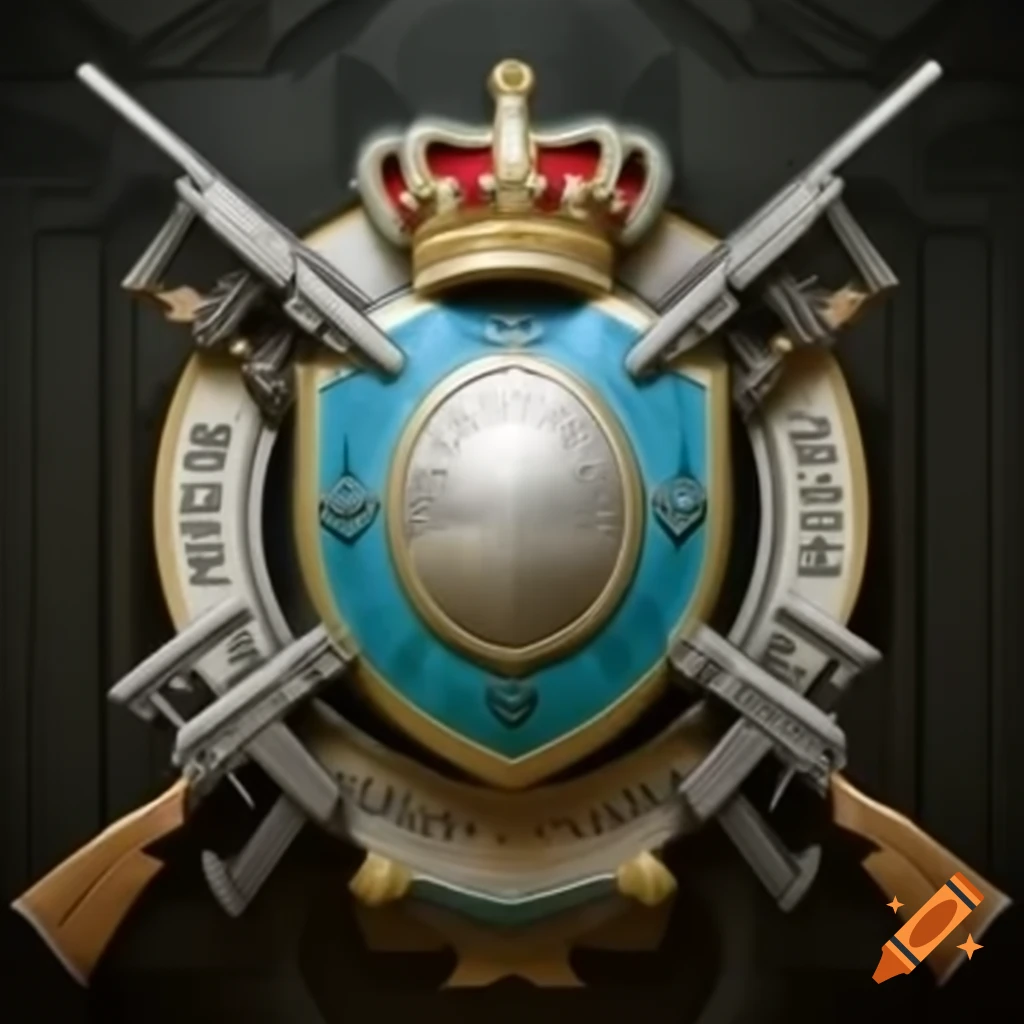 Emblem with shield and sovereign jewel, featuring 'los miami's ...