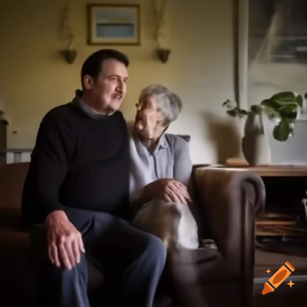 Joseph steven marshall, the dreamweaver, happy in beautiful countryside with his wife on Craiyon