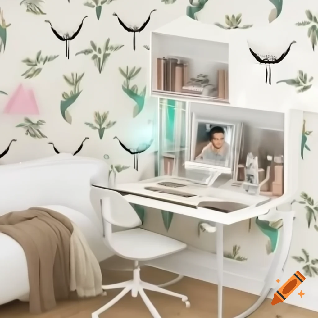 Design concept for a boho-themed eyelashes extension studio in a small ...