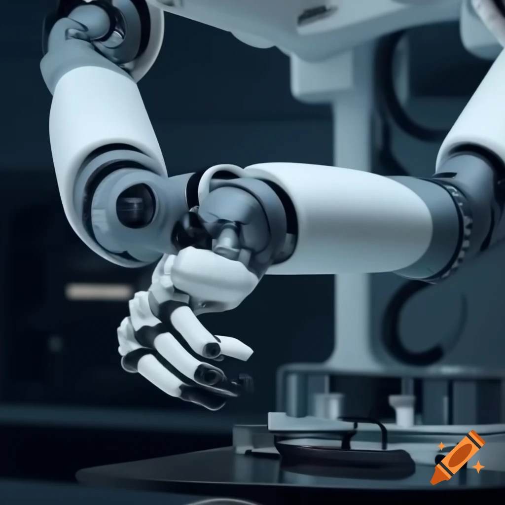 Ur5e collaborative robot with three-fingered gripper and cognex camera ...