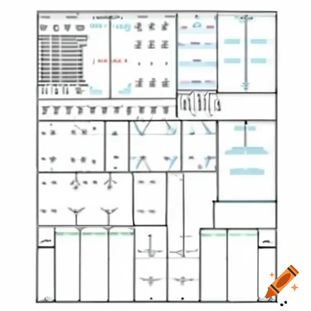 Layout of a stem cell laboratory with various equipment including QC ...