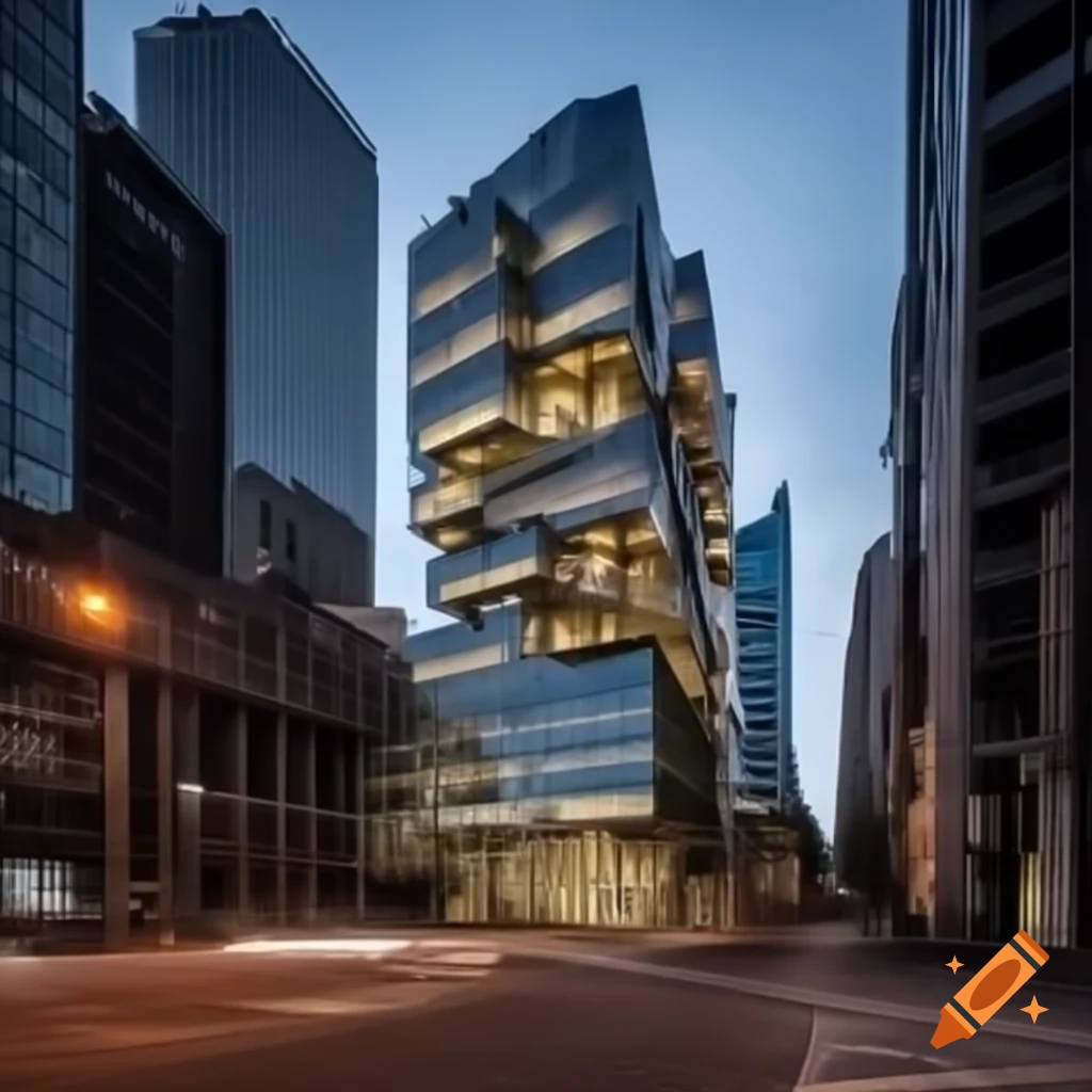 Modern estate view of Prestige World with short streets, buildings, and ...