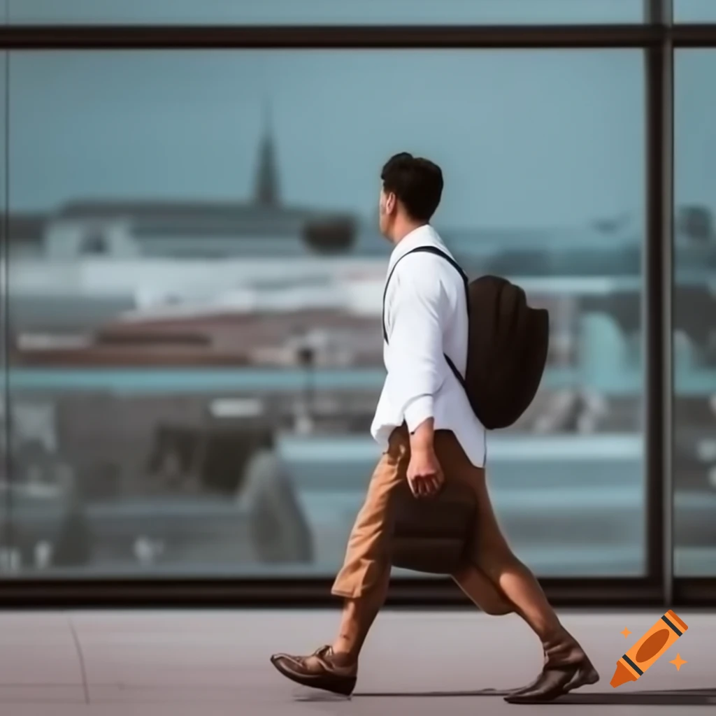 Couple walking together, side profile view on Craiyon