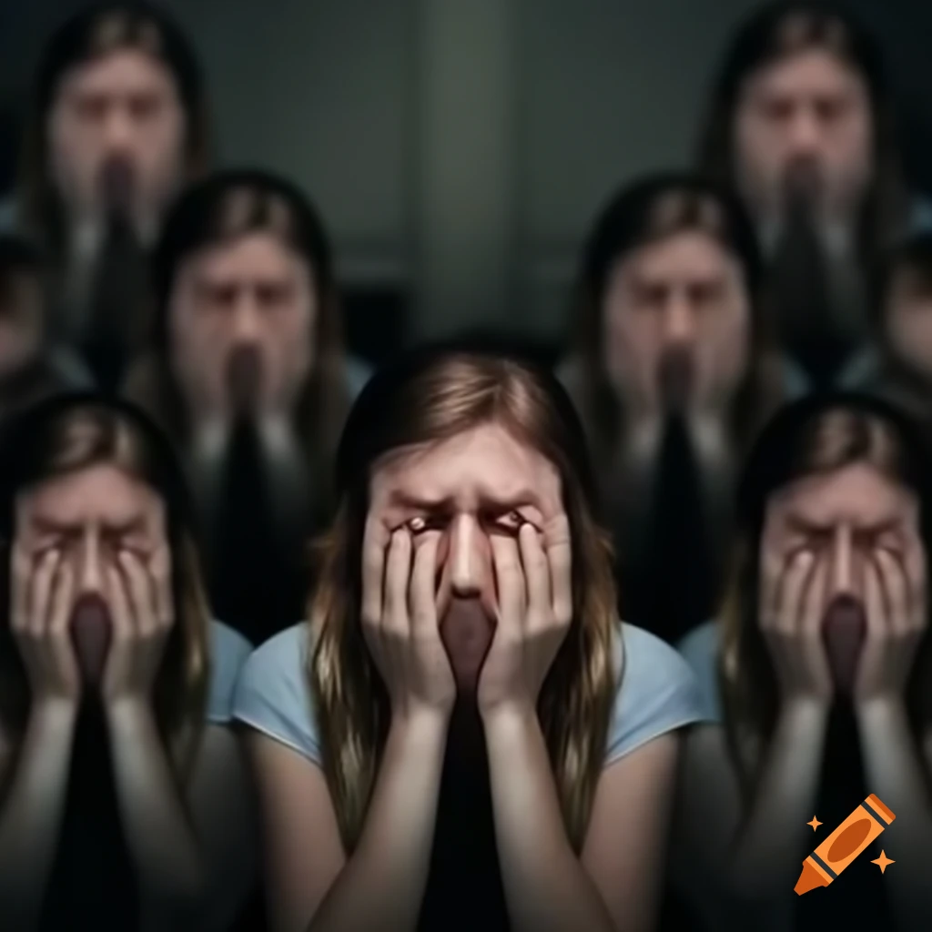 Person expressing regret in a room, reminiscent of popular memes on Craiyon