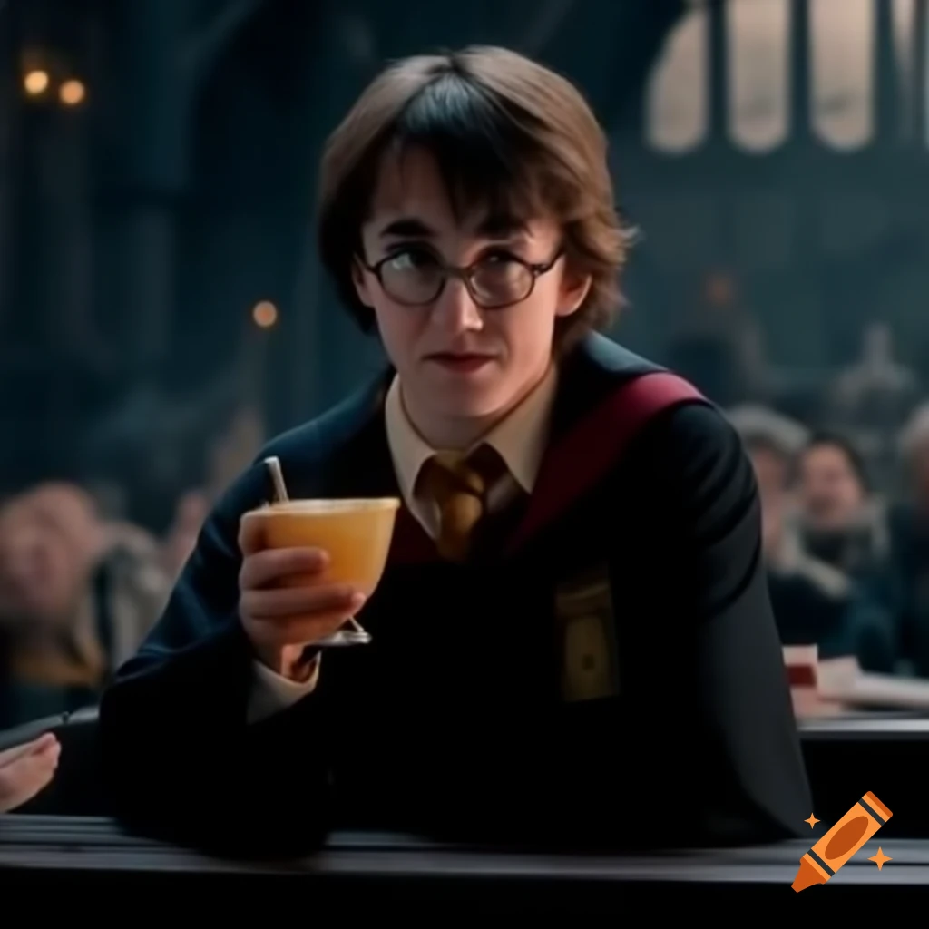 Character resembling a wizard relaxing by the pool with a drink on Craiyon