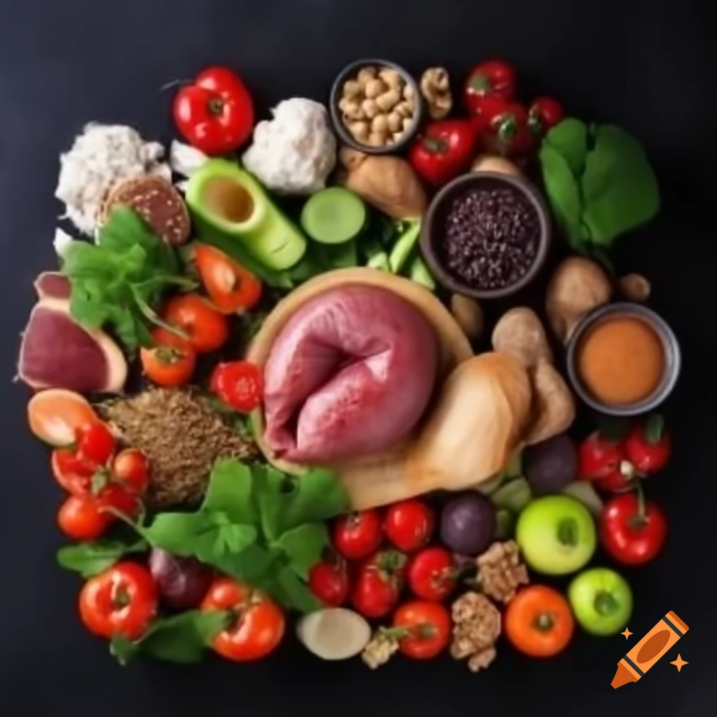 Fiber-rich food source promoting digestion and health awareness on Craiyon