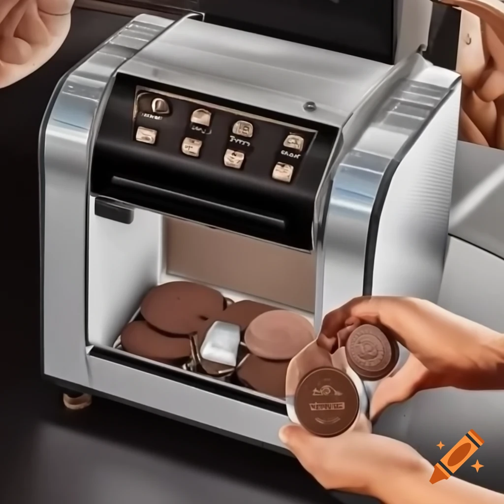 Manual chocolate wrapping machine for wrapping chocolate coins with ...
