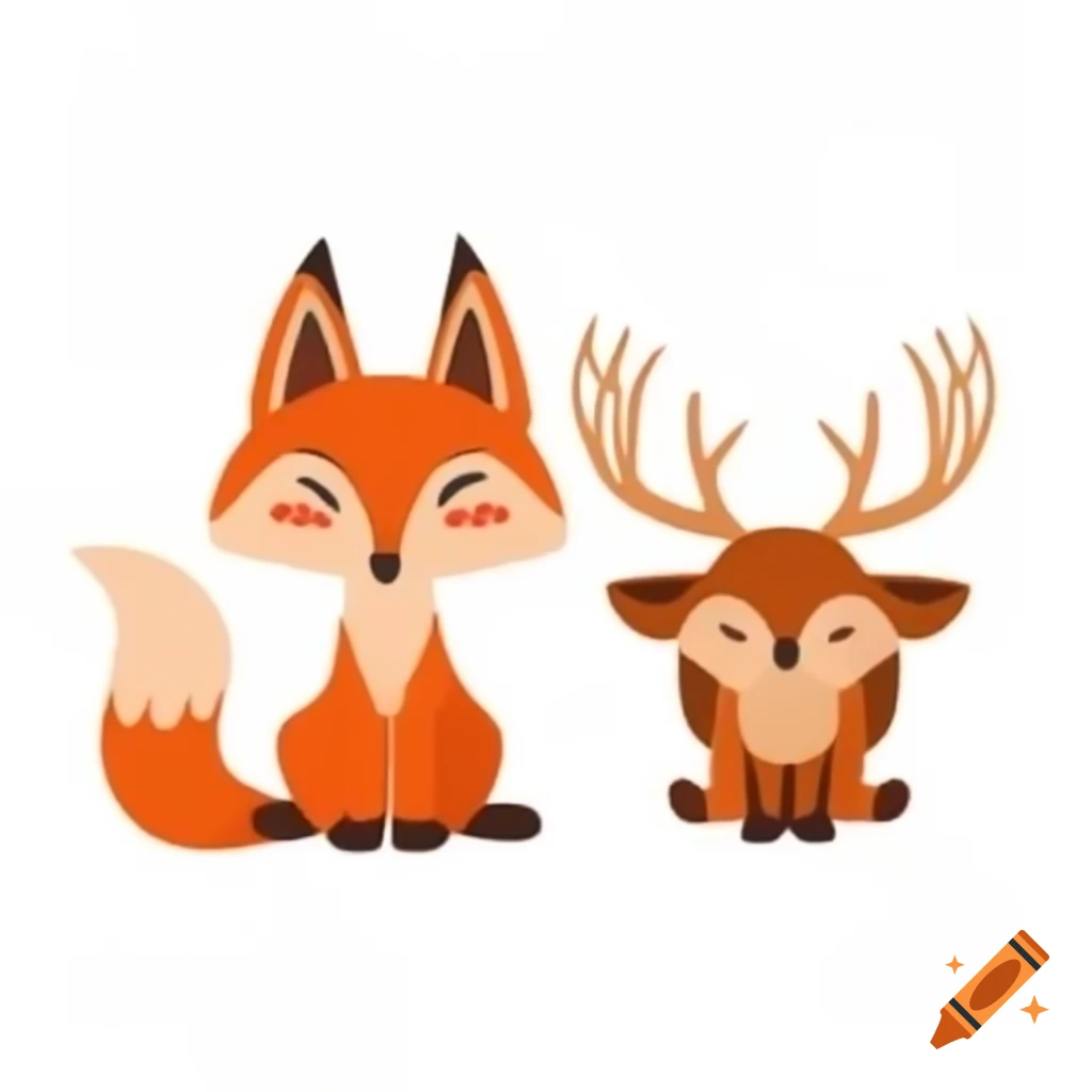 Hybrid furry character combining attributes of fox and deer on Craiyon