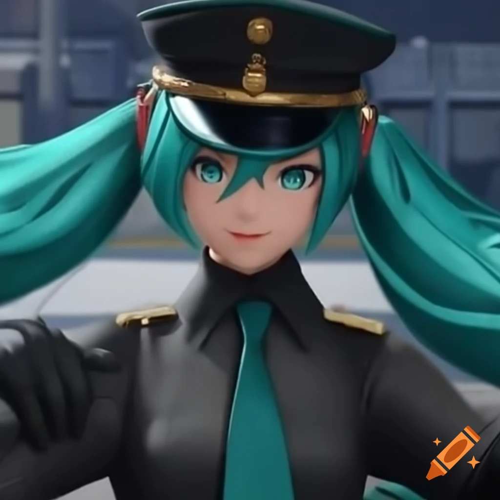 Hatsune Miku as an Irish soldier on Craiyon