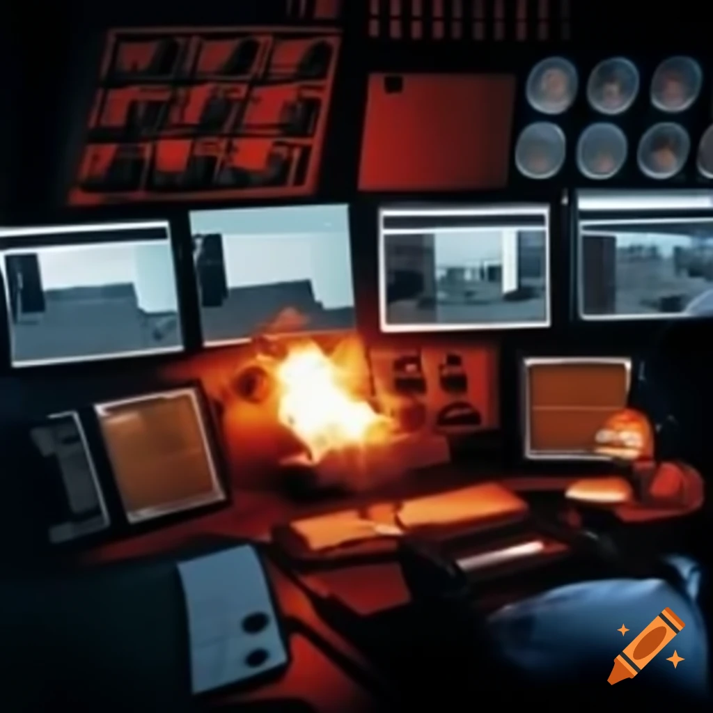 Smart fire fighting monitoring system on Craiyon