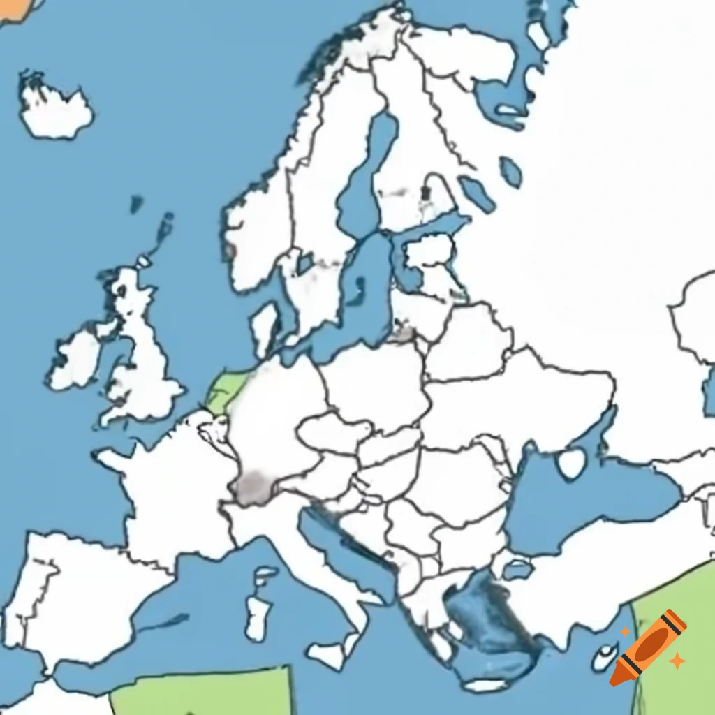 Map of Croatia showing geographic features and borders on Craiyon