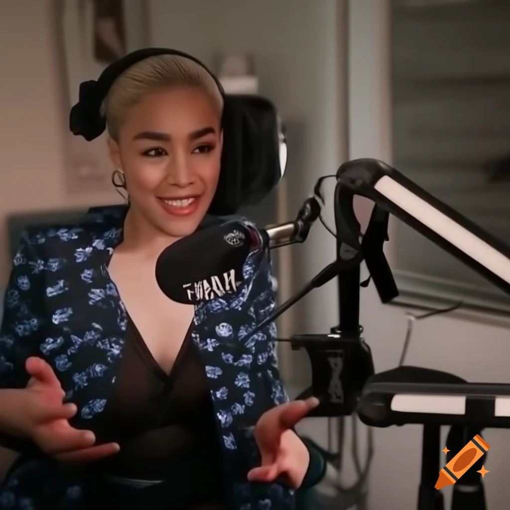 Visual concept for a YouTube Shorts channel focused on podcast snippets on Craiyon