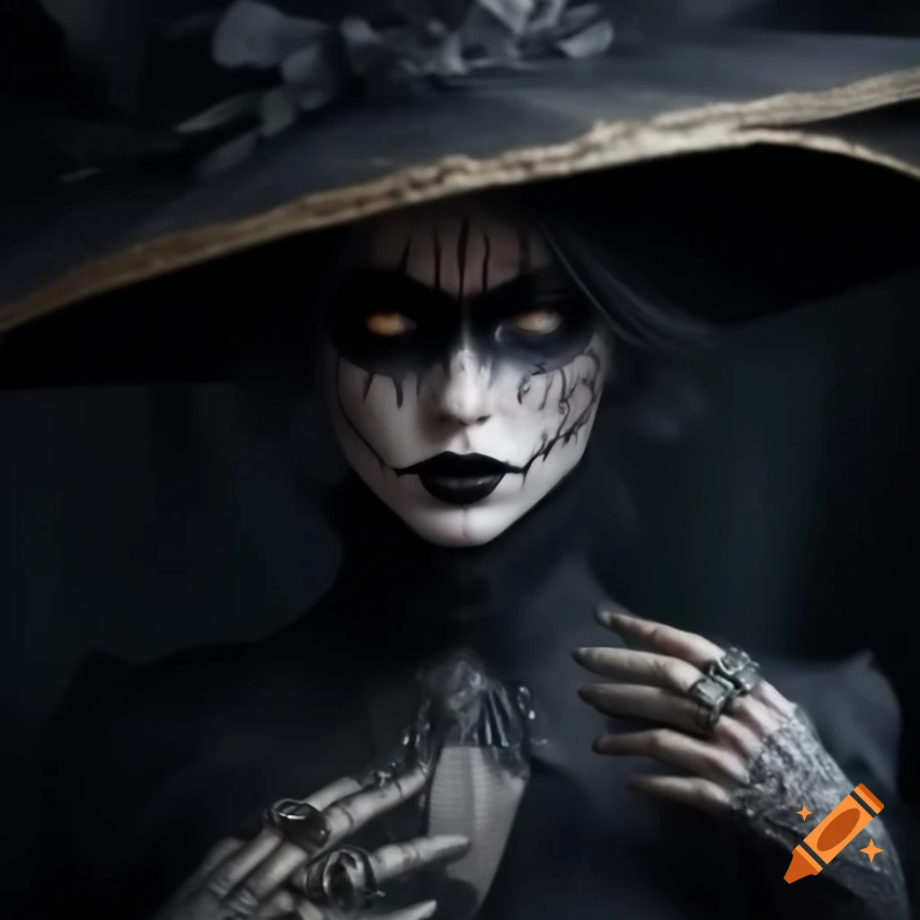 The shadow weaver, a tall figure in charcoal-black suit with silver ...