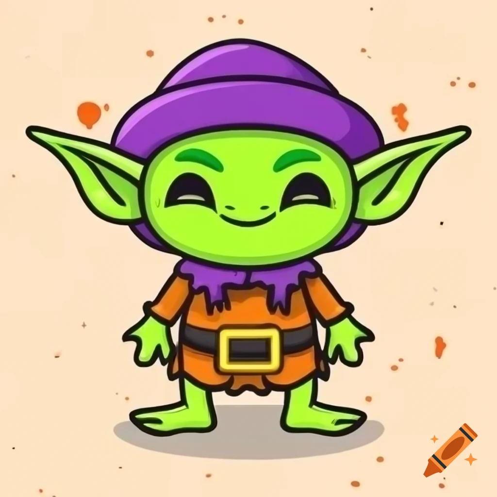 Cute goblin character on Craiyon