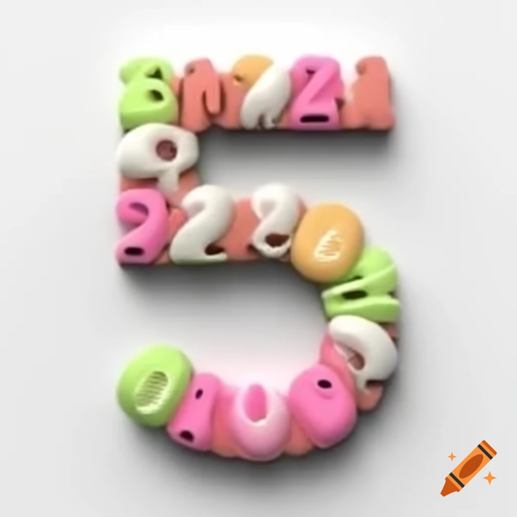 Number 5 shaped configuration on Craiyon