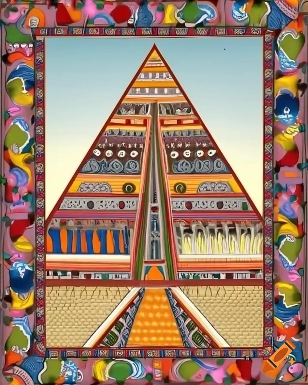 Pyramid design influenced by byzantine, early christian, scandinavian ...