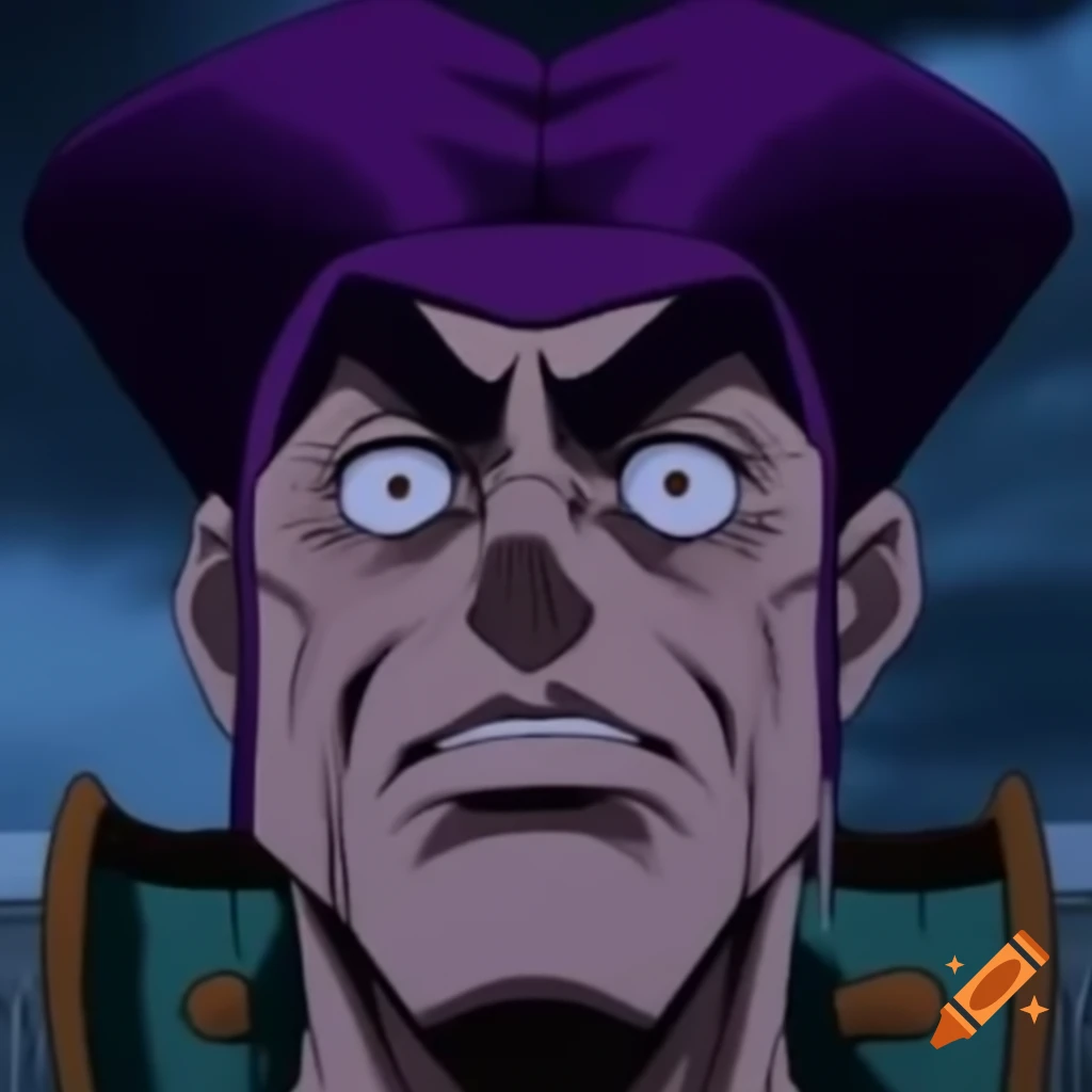 Original JoJo's Bizarre Adventure character with purple hair and large ...