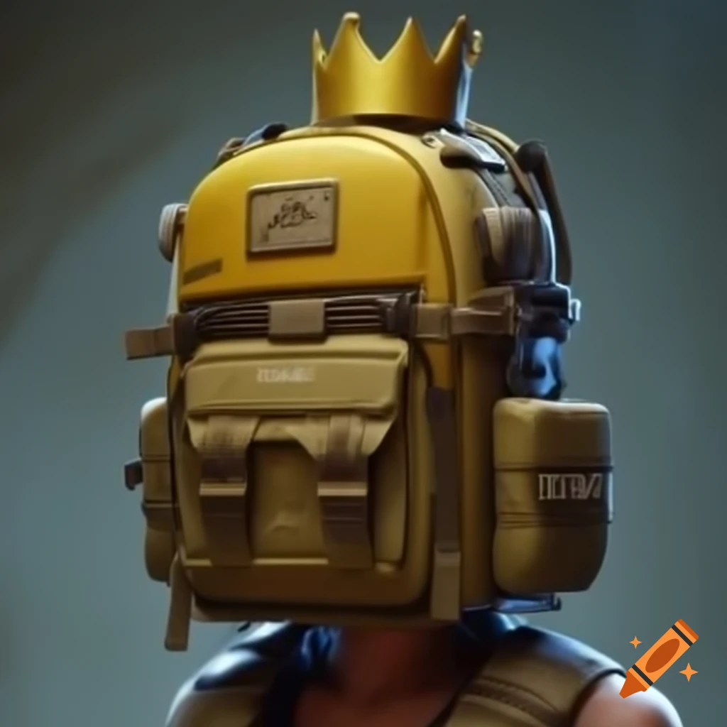 Call of duty dmz yellow backpack and crown items on Craiyon