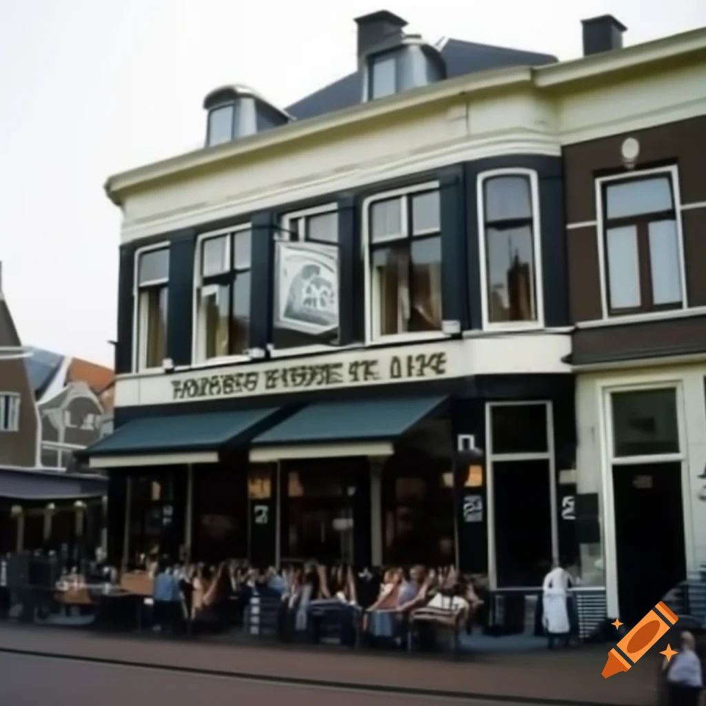Exterior view of the Scrum Bar inn in Sneek, Netherlands on Craiyon