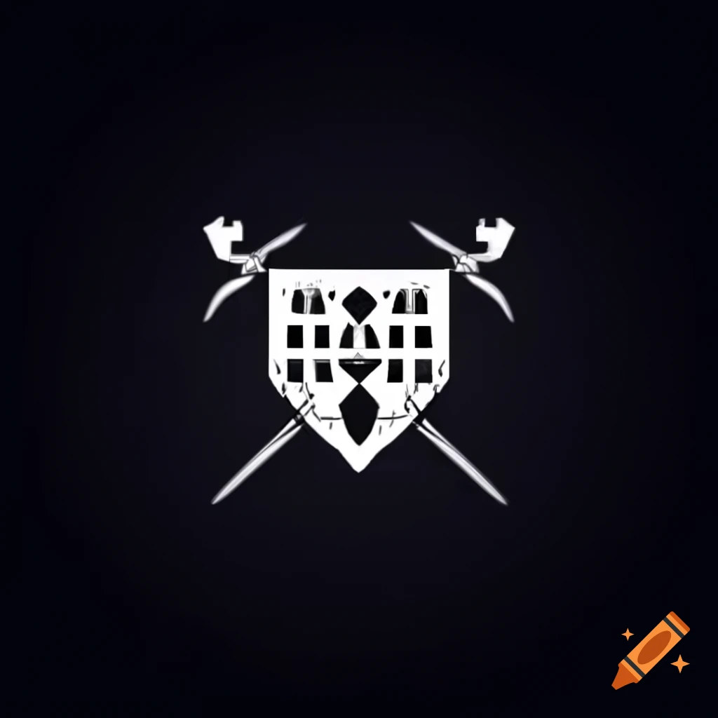 Logo for silent citadel, a mysterious fortress in a forsaken forest on ...