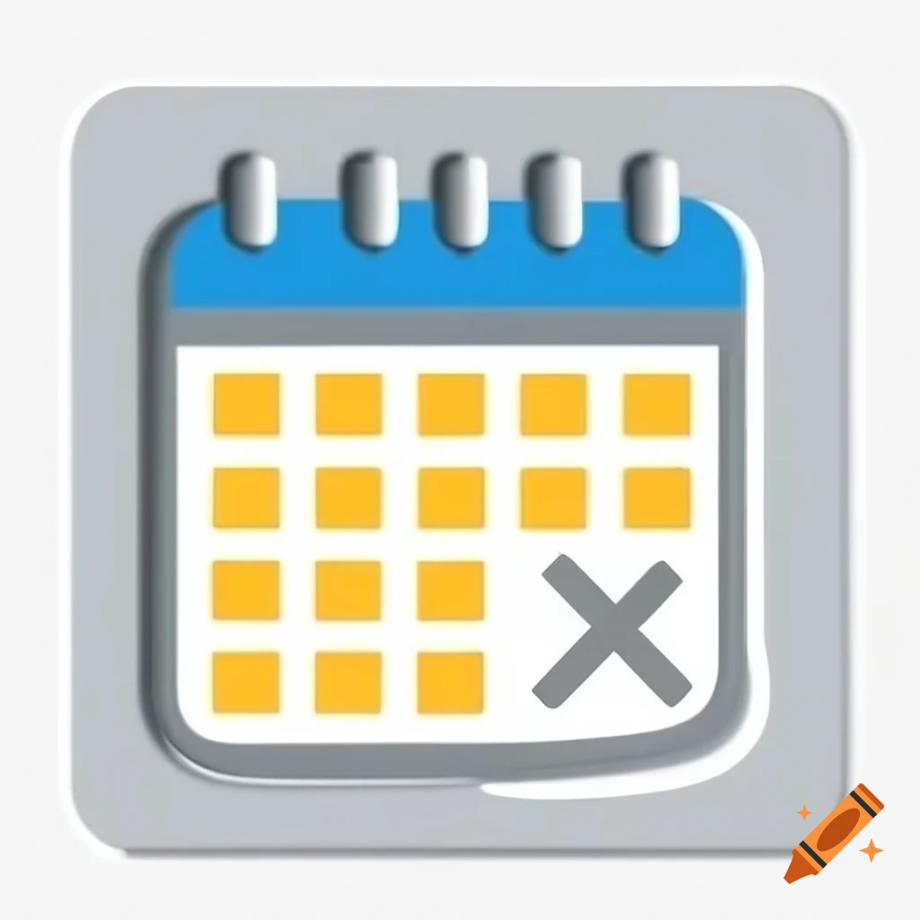 Grey calendar icon displaying a full month with highlighted boxes on ...