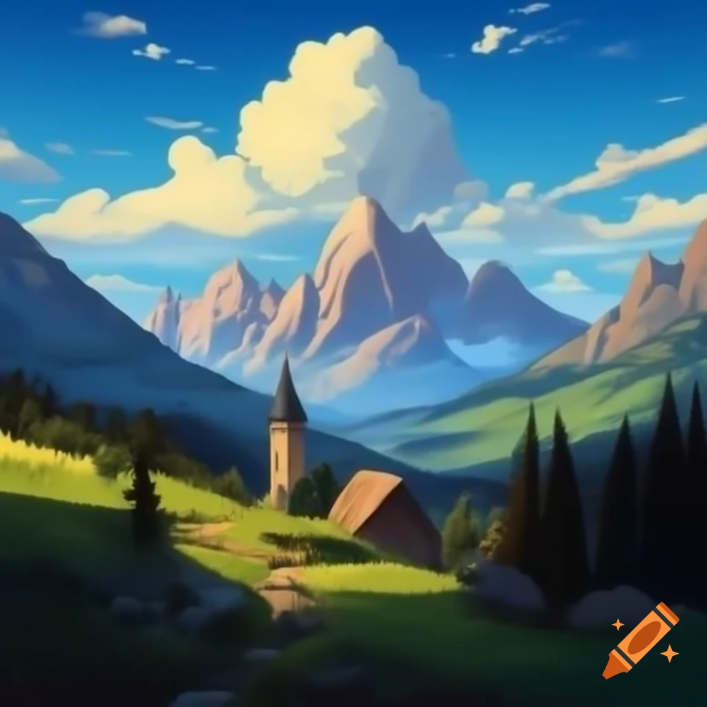 Panorama view from mountain platform showcasing forests, mountains ...