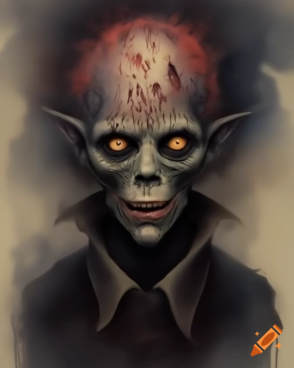 Horror monster character named brat on Craiyon