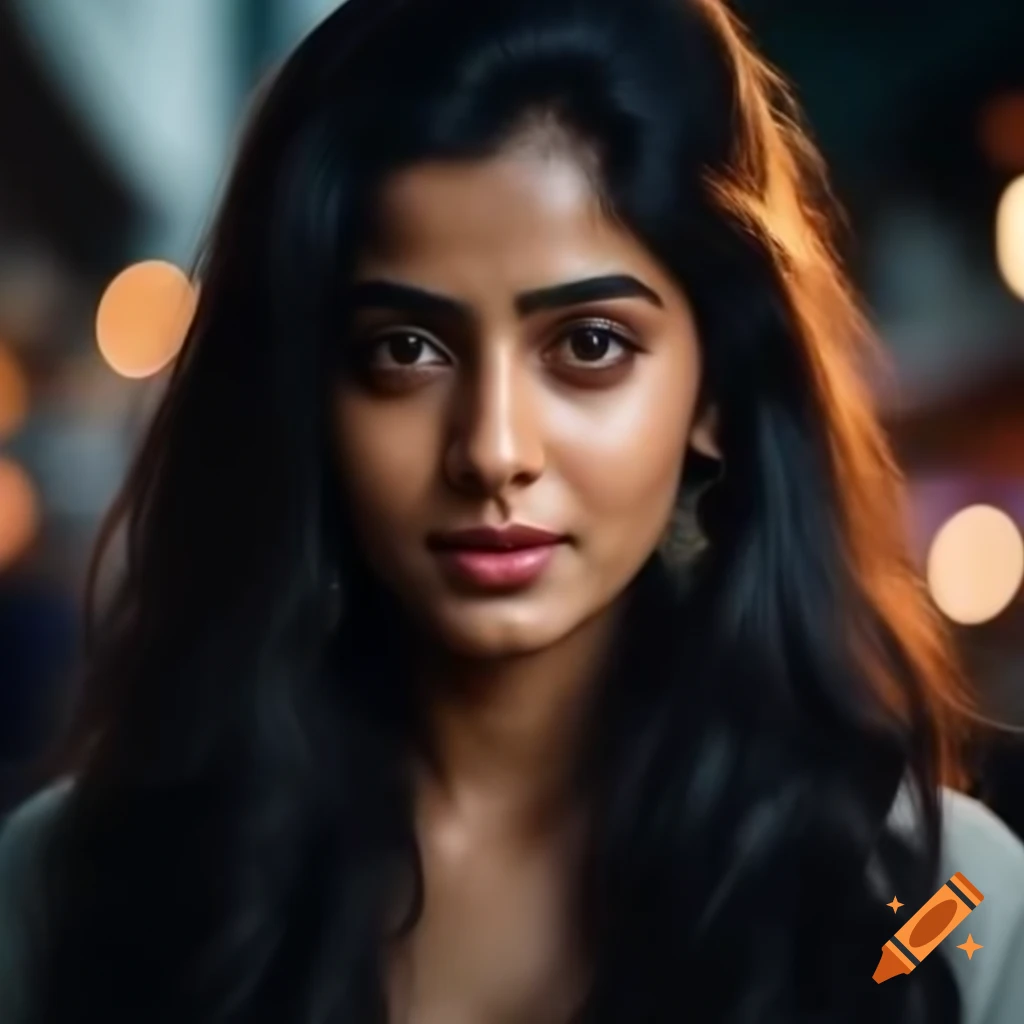 Ultra-realistic portrait of a young woman named Isha, styled like a ...