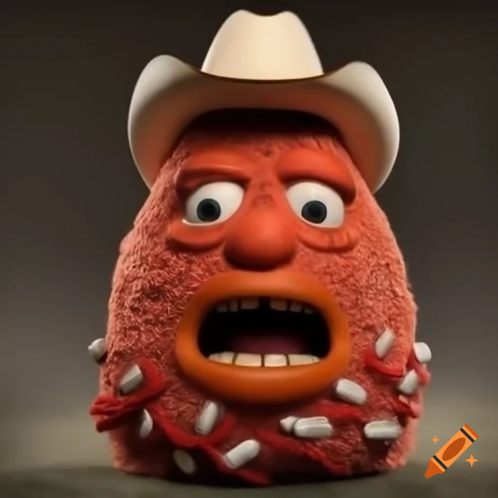 Georgia Tech mascot Buzz wearing a cowboy hat on Craiyon