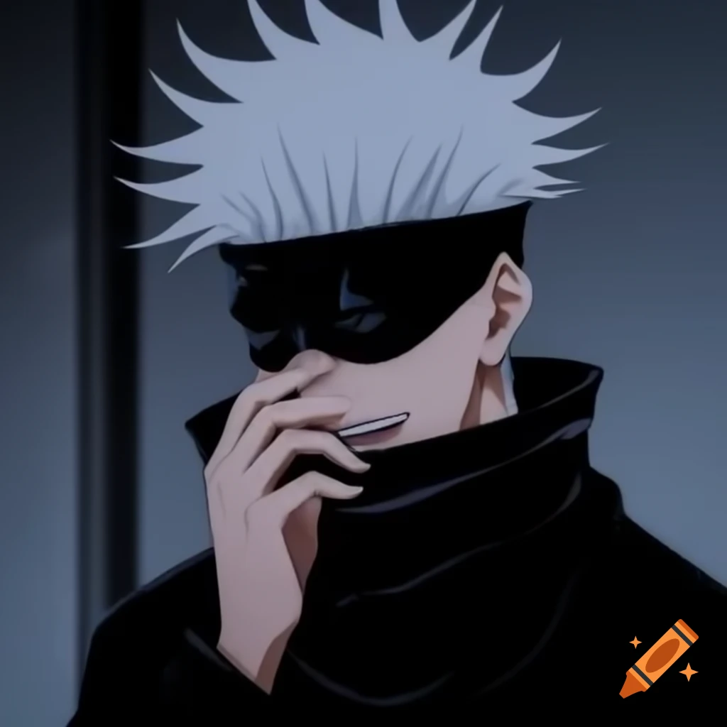 Character gojo expressing anger on Craiyon