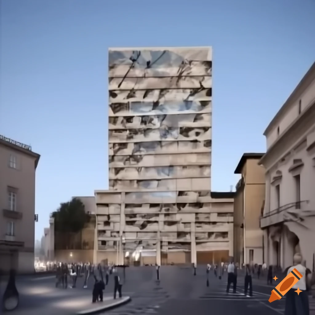 Architectural design of a tall tower in Naples combining old and new ...
