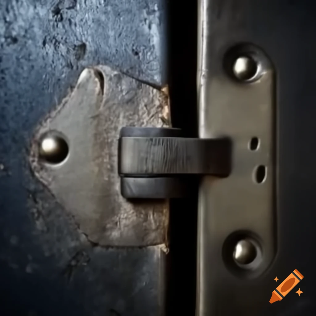 Comparison of new strong hinge and old cracked hinge on Craiyon