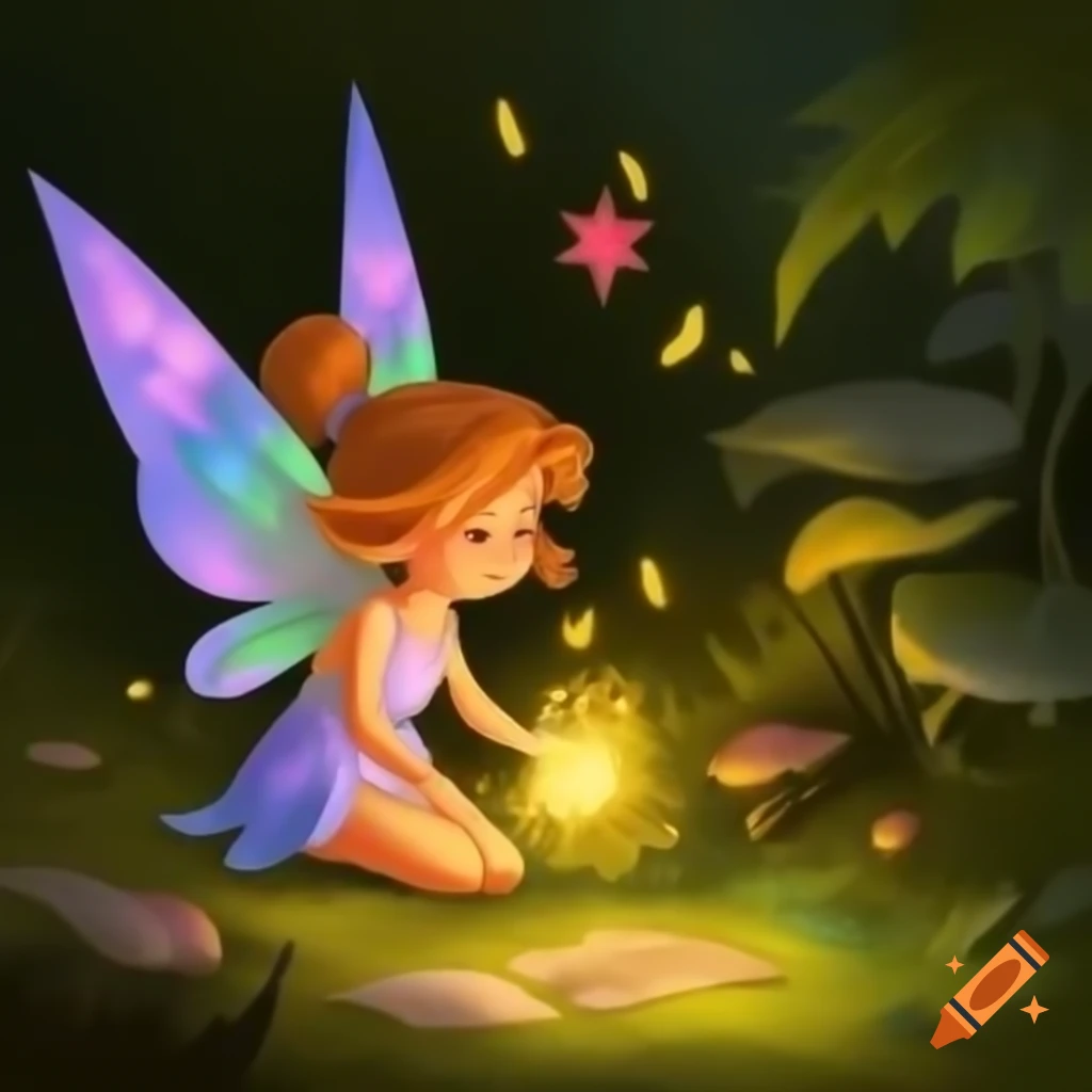 Enchanting magic fairy in a mystical setting on Craiyon