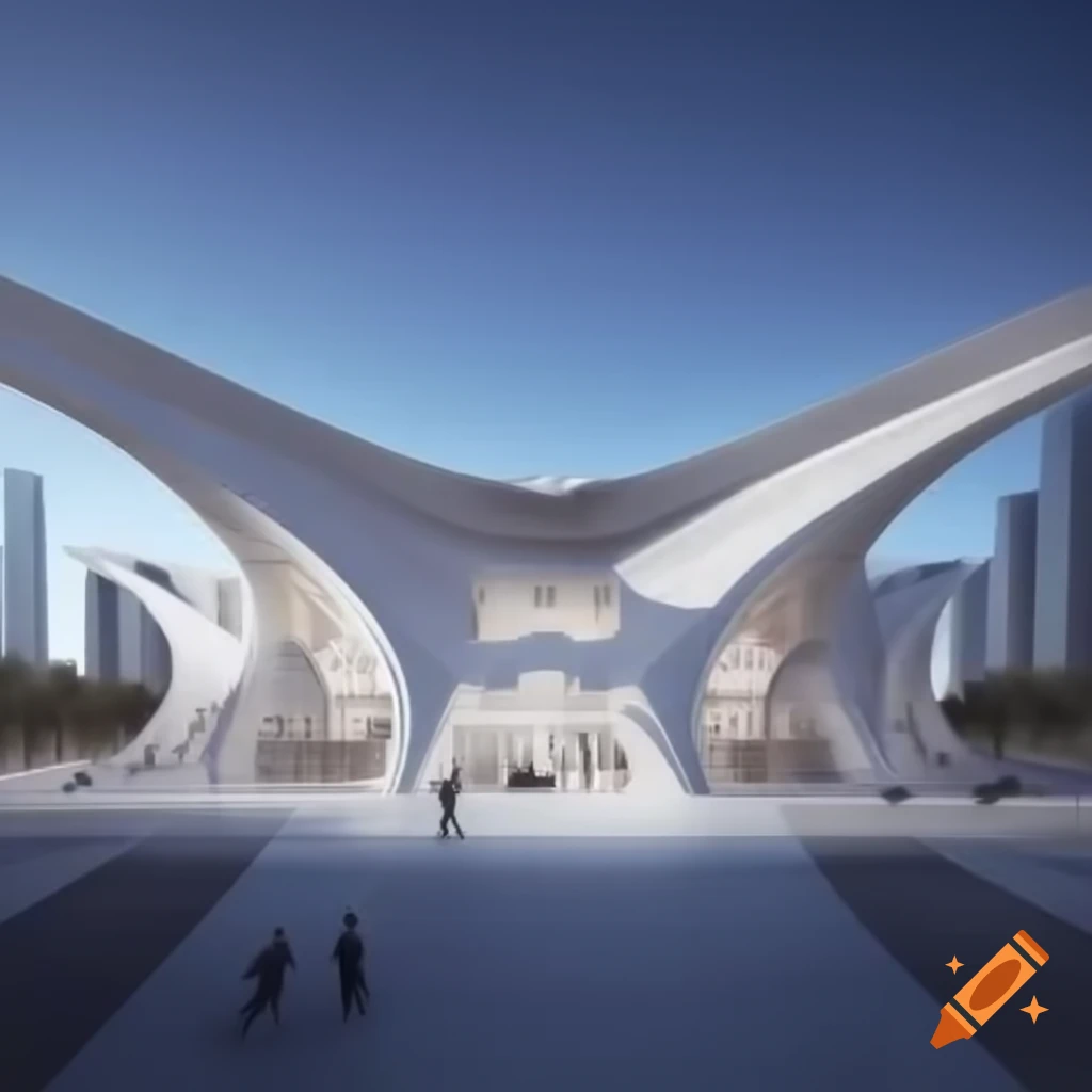 High-tech urban landmark in pardis, tehran made of concrete, glass, and ...