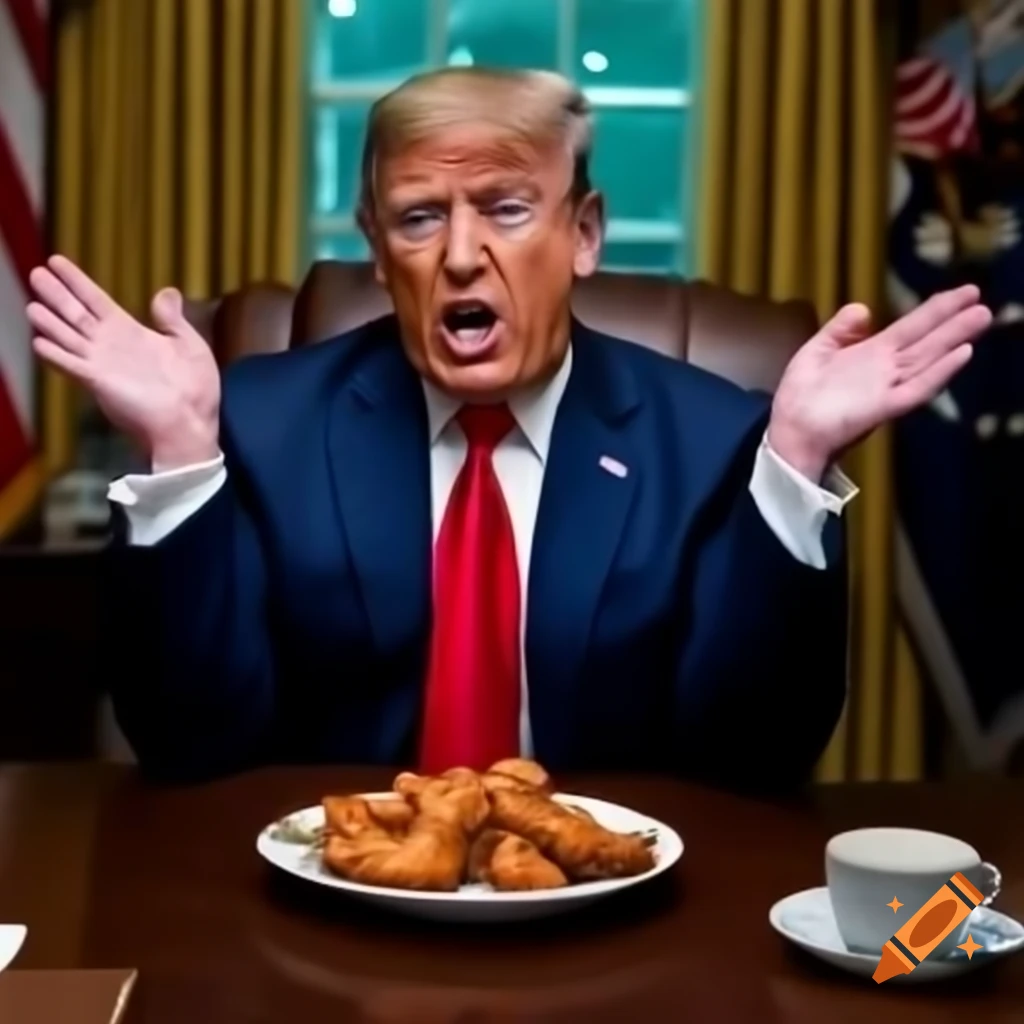 Person eating chicken wings on Craiyon