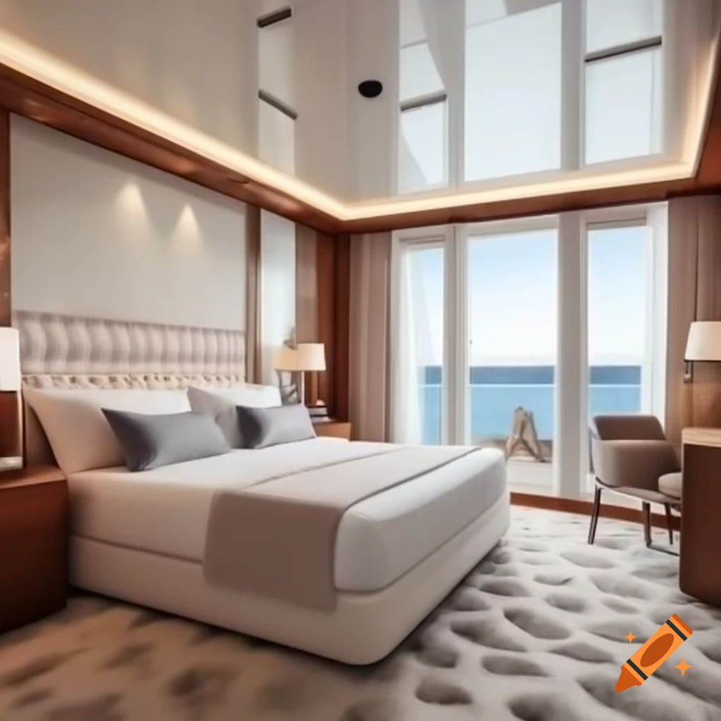VIP room inside a luxury yacht on Craiyon