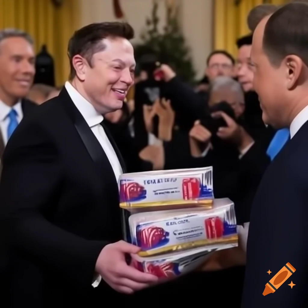 Elon Musk distributing sweets in celebration after Trump's victory on ...