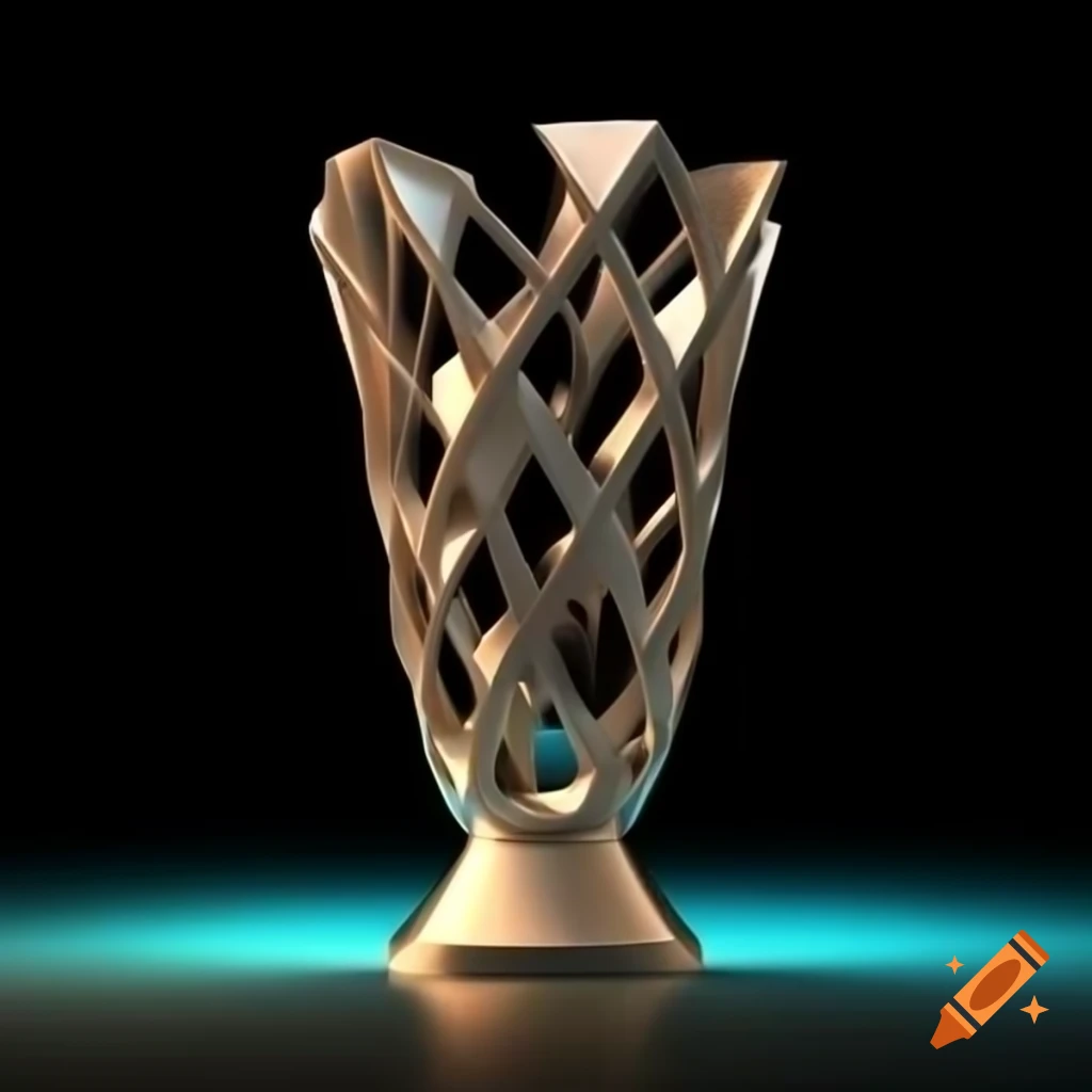 Trophy design inspired by classical sculpture and digital styles on Craiyon
