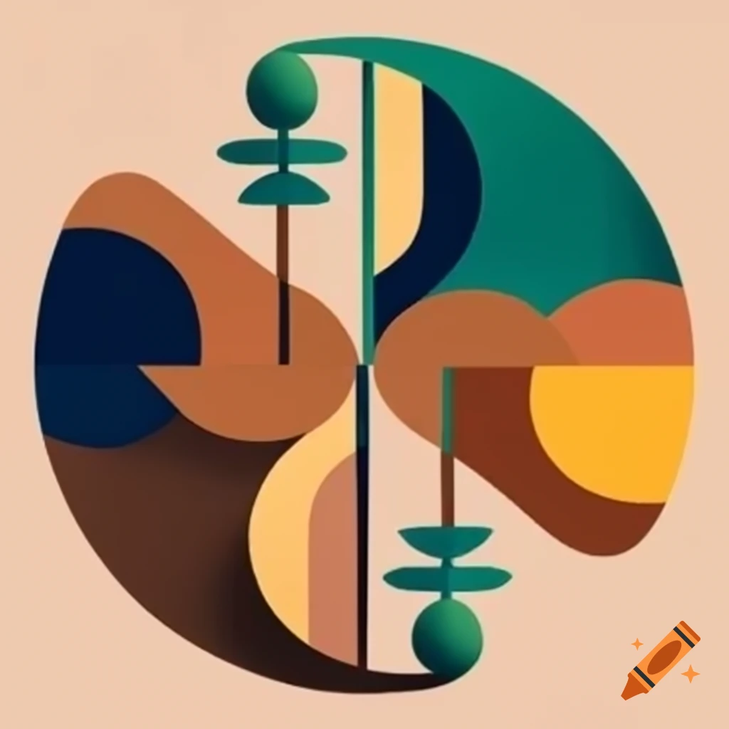 Abstract artwork incorporating natural elements on Craiyon