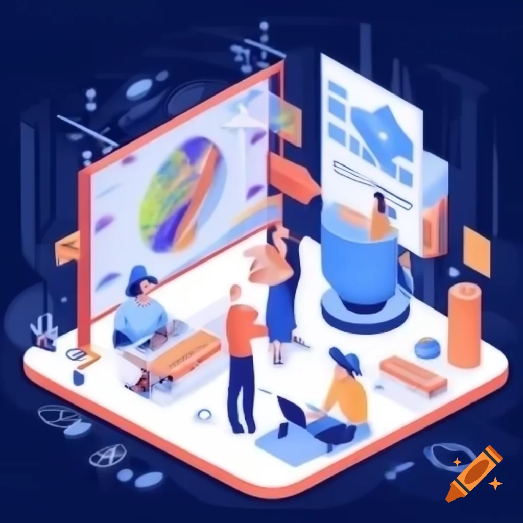 Collaborative workspace with 3d projection of federated model and ...