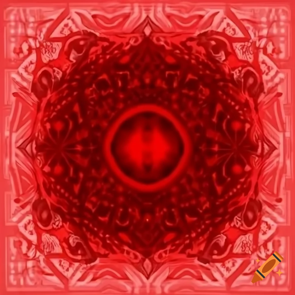 Detailed red-themed emo album cover in anime style on Craiyon