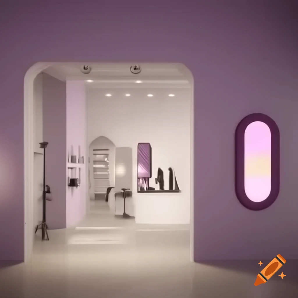 Modern pop-up gallery space design with minimalist entrance and natural ...