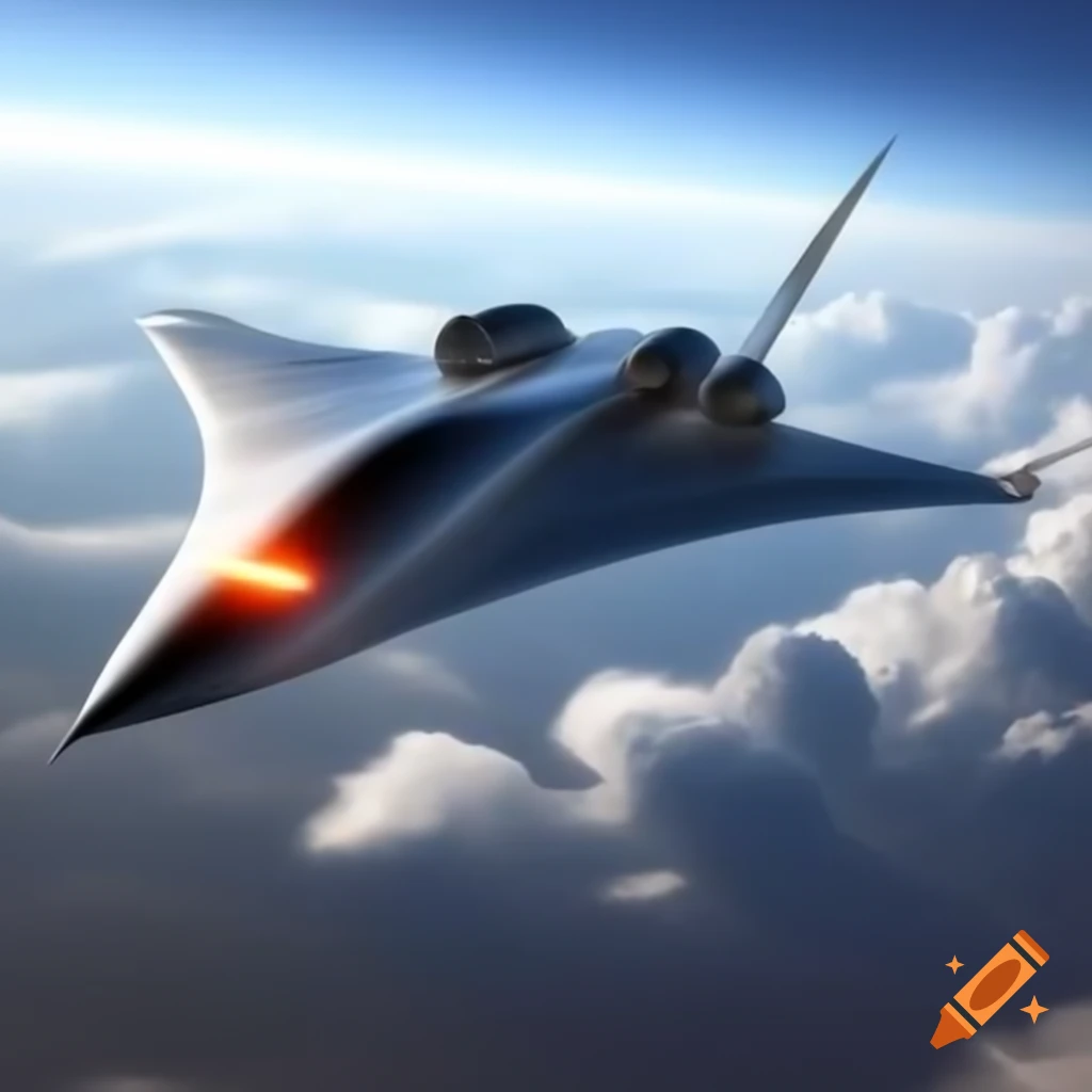 Futuristic tailless hypersonic aircraft design traveling at mach 160 on ...