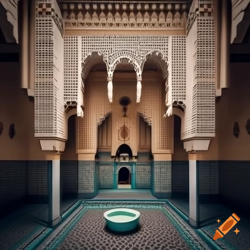 Pixel art wallpaper of the medina of Fez in high resolution on Craiyon