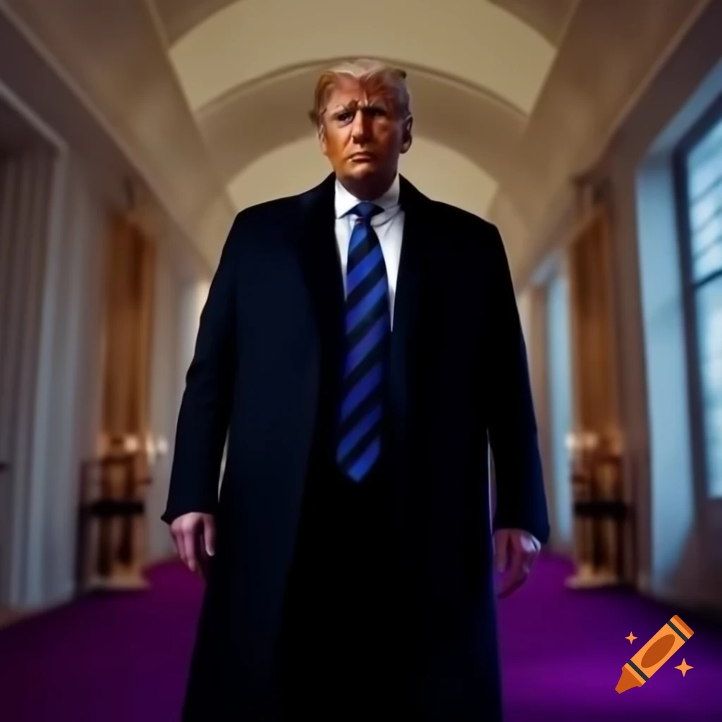 Comic book style illustration of a character resembling Donald Trump ...