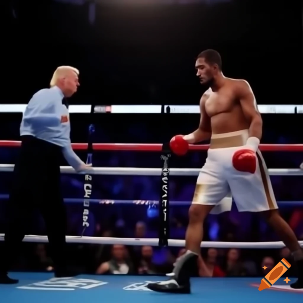 Boxing match between trump and biden on Craiyon