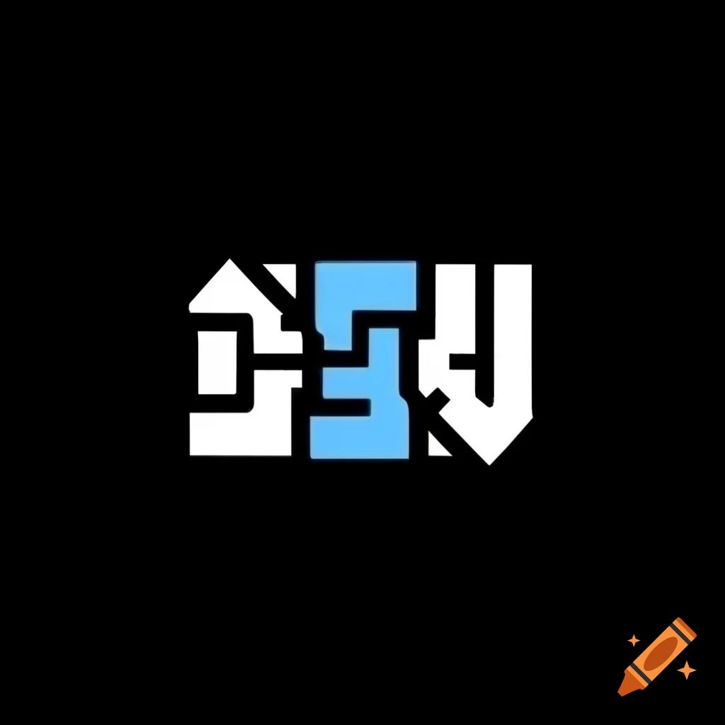 Bold modern text logo design for streetwear brand 'Dstrkt' with thick sans-serif font on Craiyon