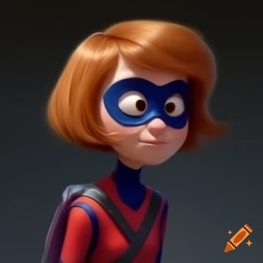 Ginger female superhero with bob haircut representing ADHD and dyslexia ...